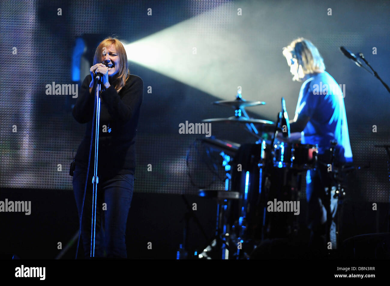 Singer Beth Gibbons of Portishead performing at the 36th Paleo Festival ...