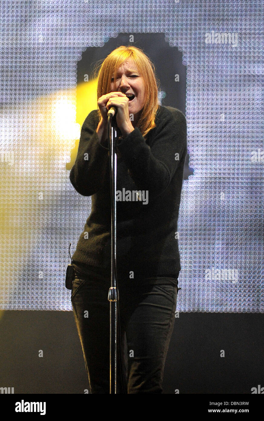 Singer Beth Gibbons of Portishead performing at the 36th Paleo Festival ...