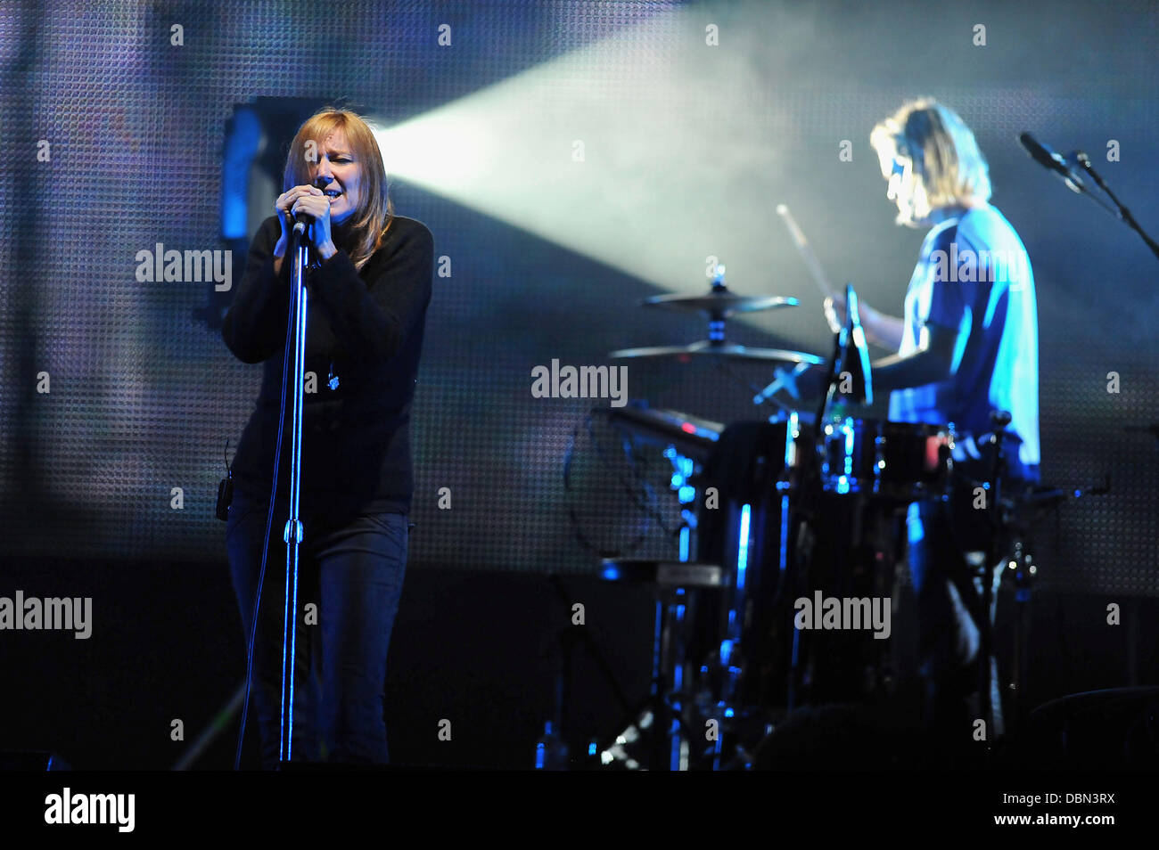 Singer Beth Gibbons of Portishead performing at the 36th Paleo Festival ...