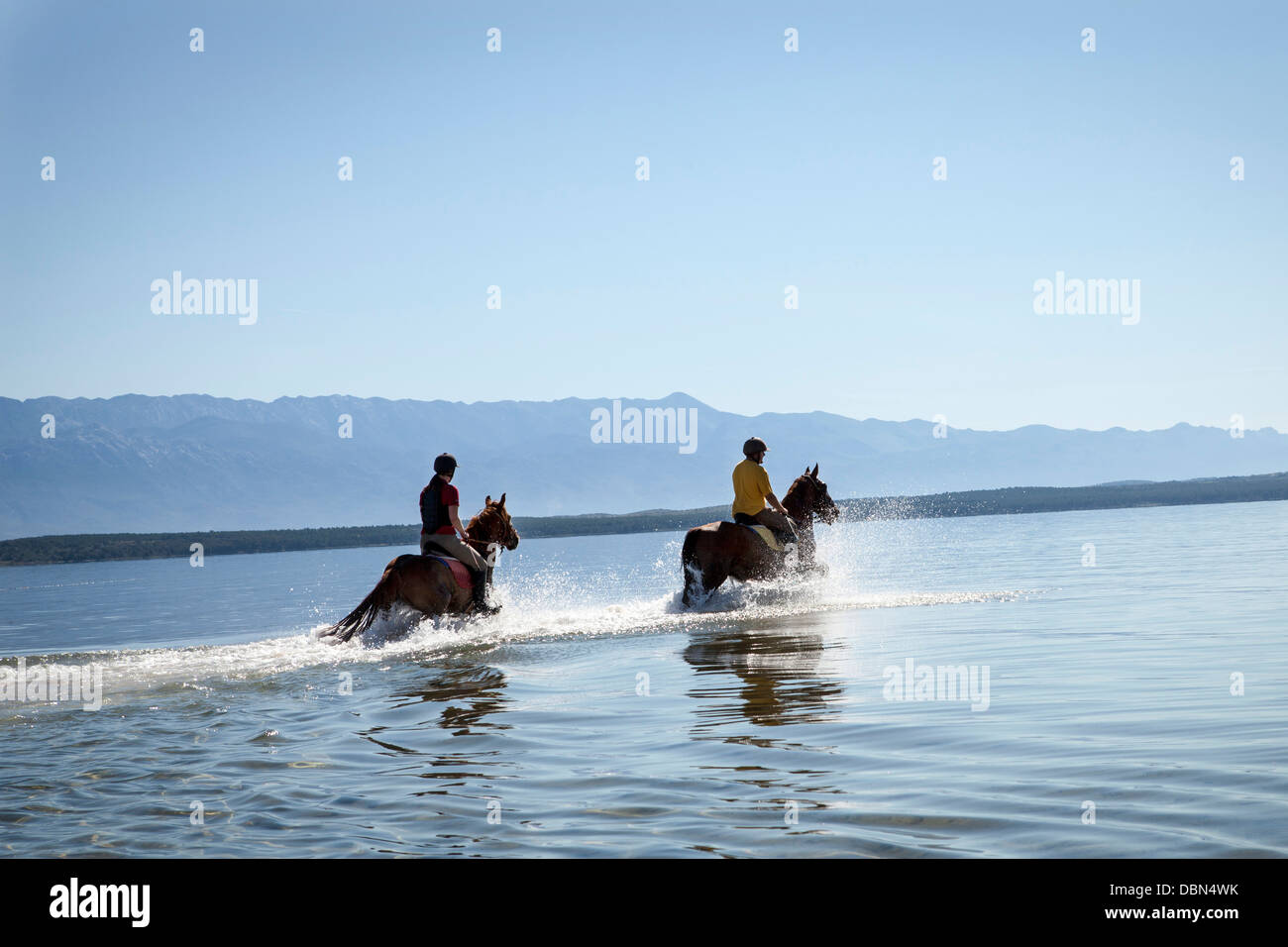 Croatia horse riding mountains hi-res stock photography and images - Alamy
