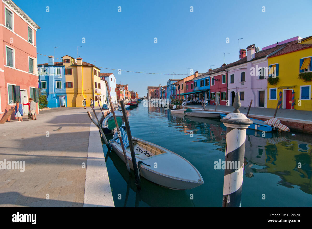 Italy Venice Burano island with traditional colorful houses Stock Photo - Alamy