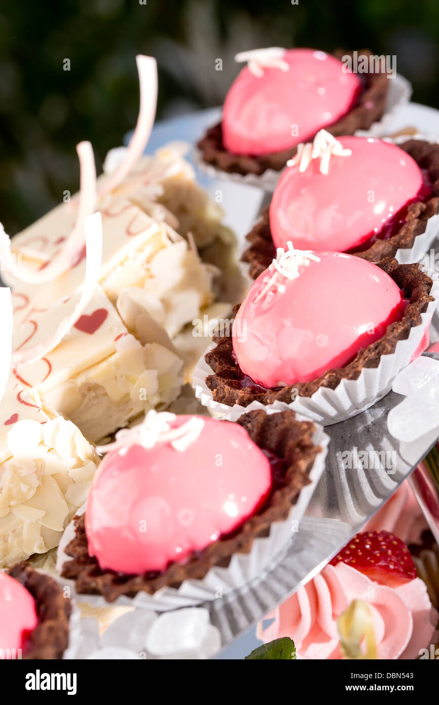 cream cake on a white background Stock Photo - Alamy