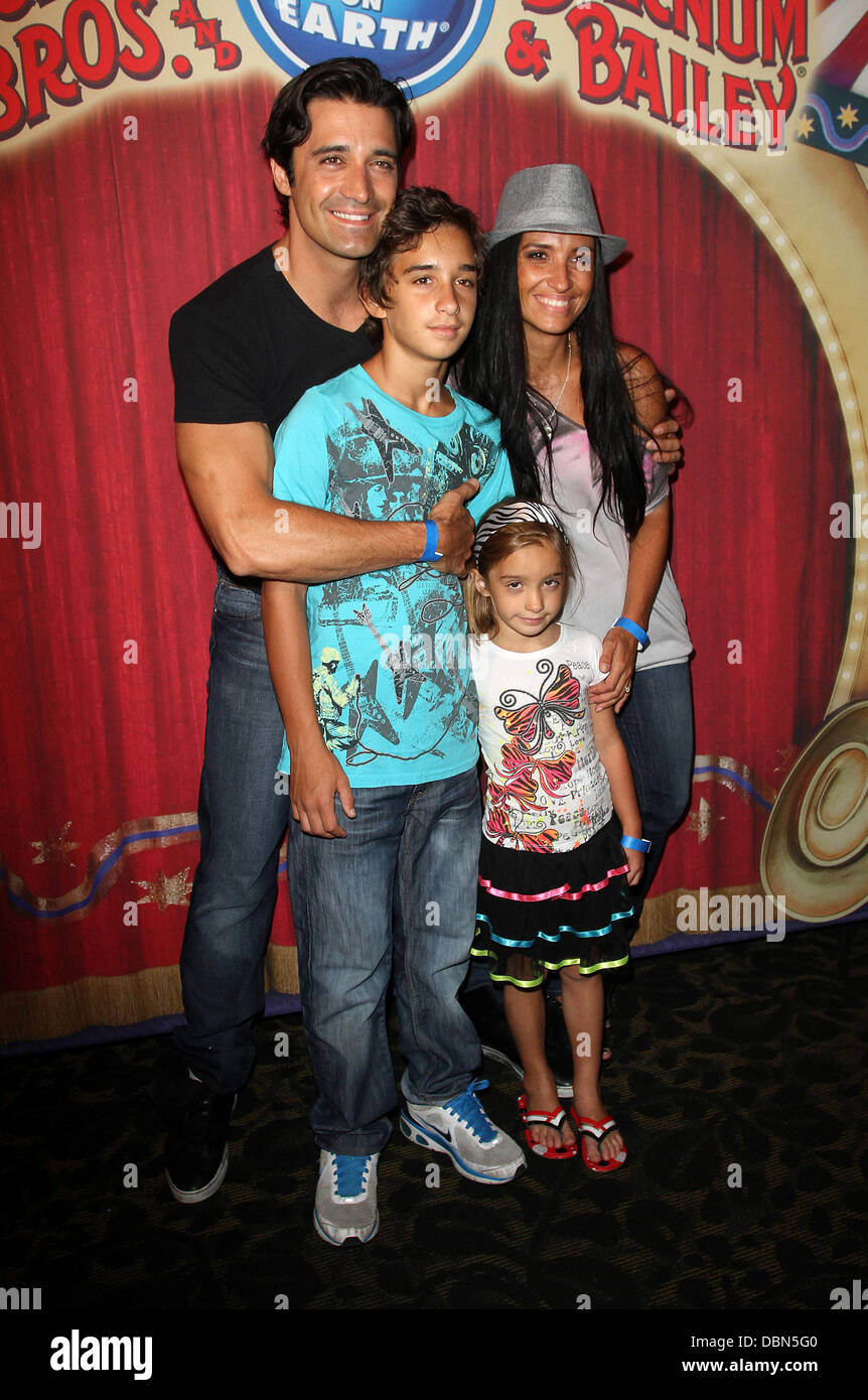 Gilles Marini with his wife Carole and their children Georges and ...