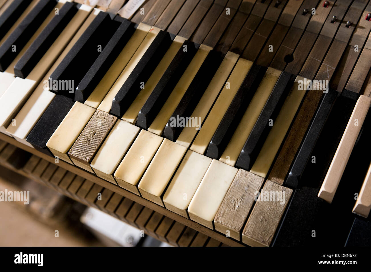 Used Piano keys, Regensburg, Bavaria, Germany Stock Photo - Alamy