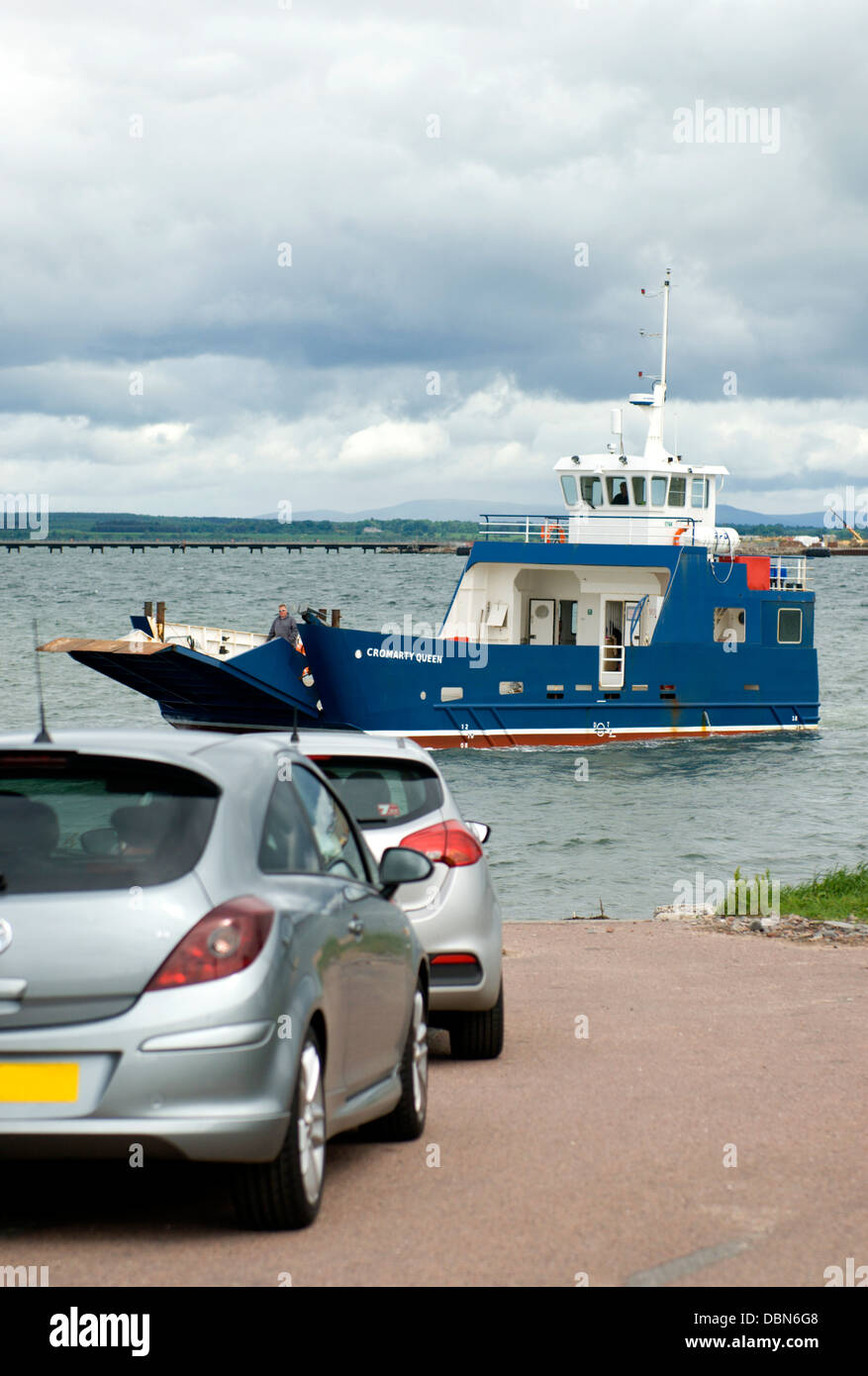 The Cromarty Queen ferry which runs across the entrance to the Cromarty ...