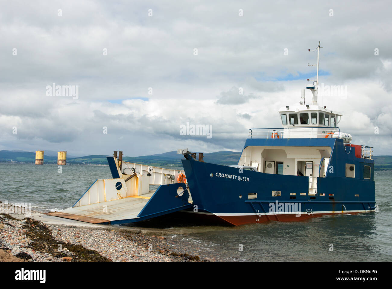 The Cromarty Queen ferry which runs across the entrance to the Cromarty ...