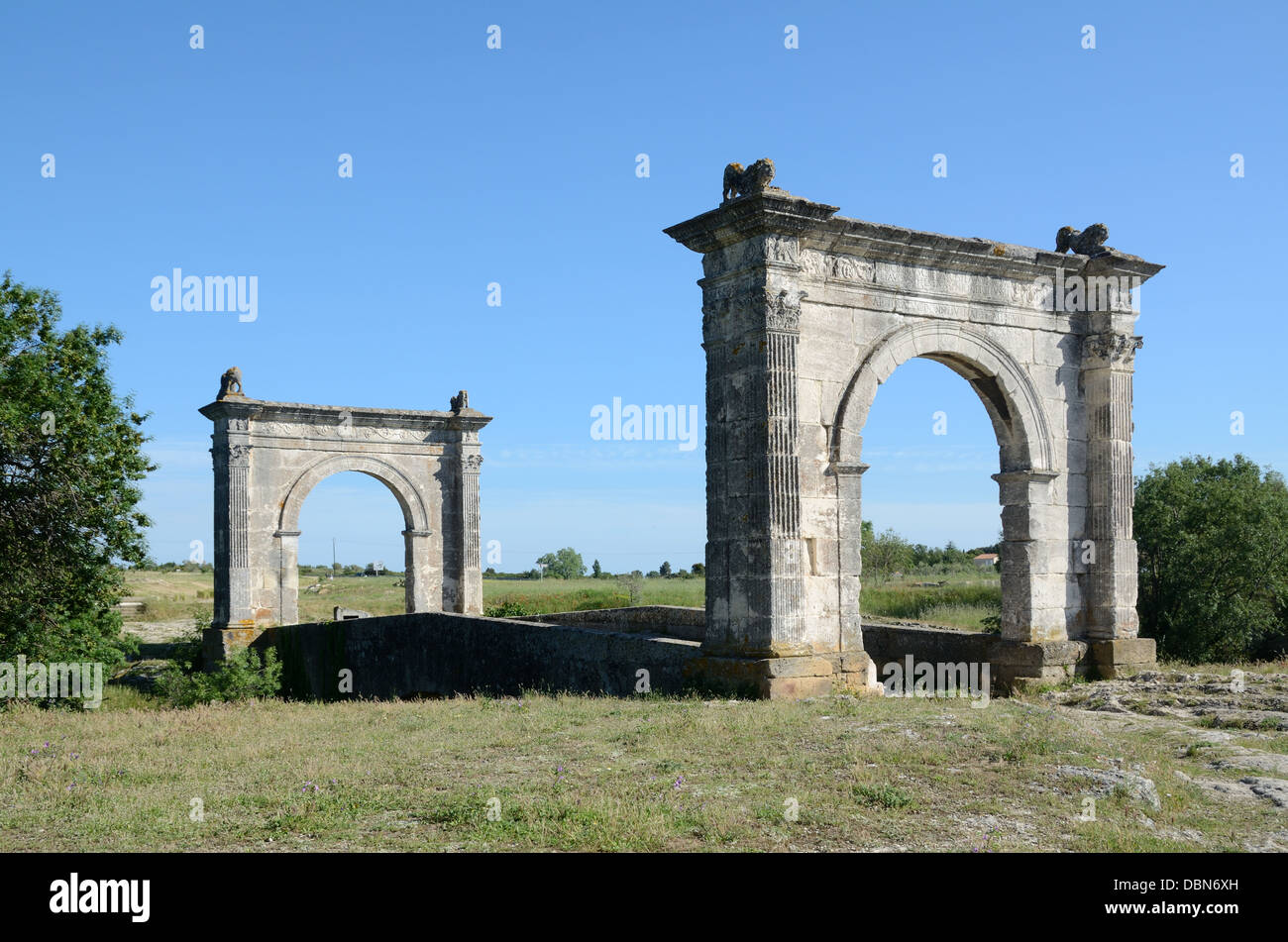 Flavian Bridge or Pont Flavien (12BC) Roman Bridge on Via Julia Augusta ...