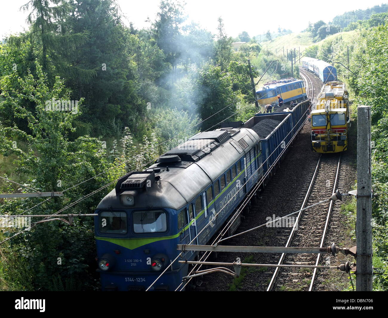 Tczew, Poland 2nd, August 2013 Freight train catastrophe in Tczew near ...