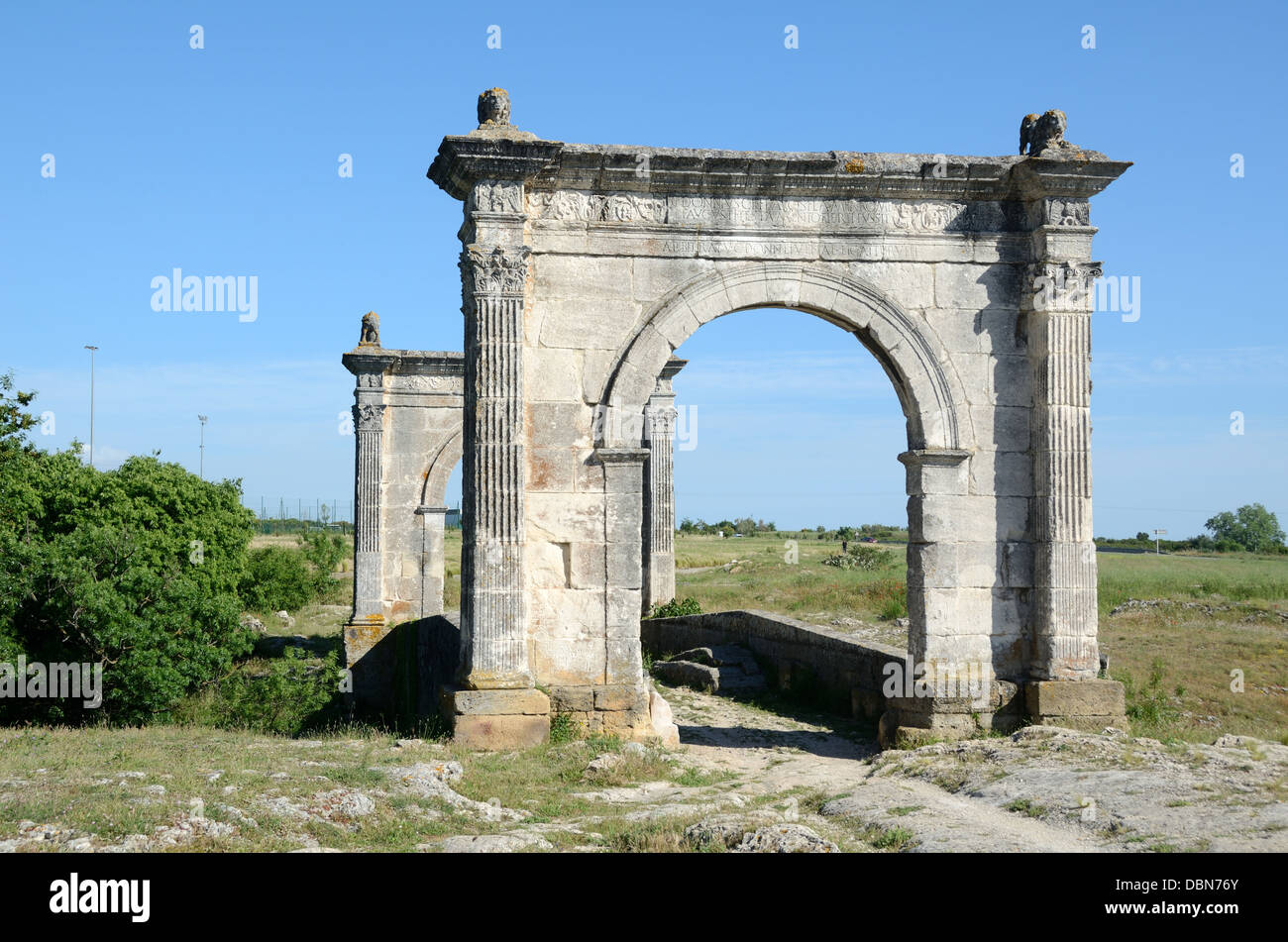 Flavian Bridge or Pont Flavien (12BC) Roman Bridge on Via Julia Augusta ...