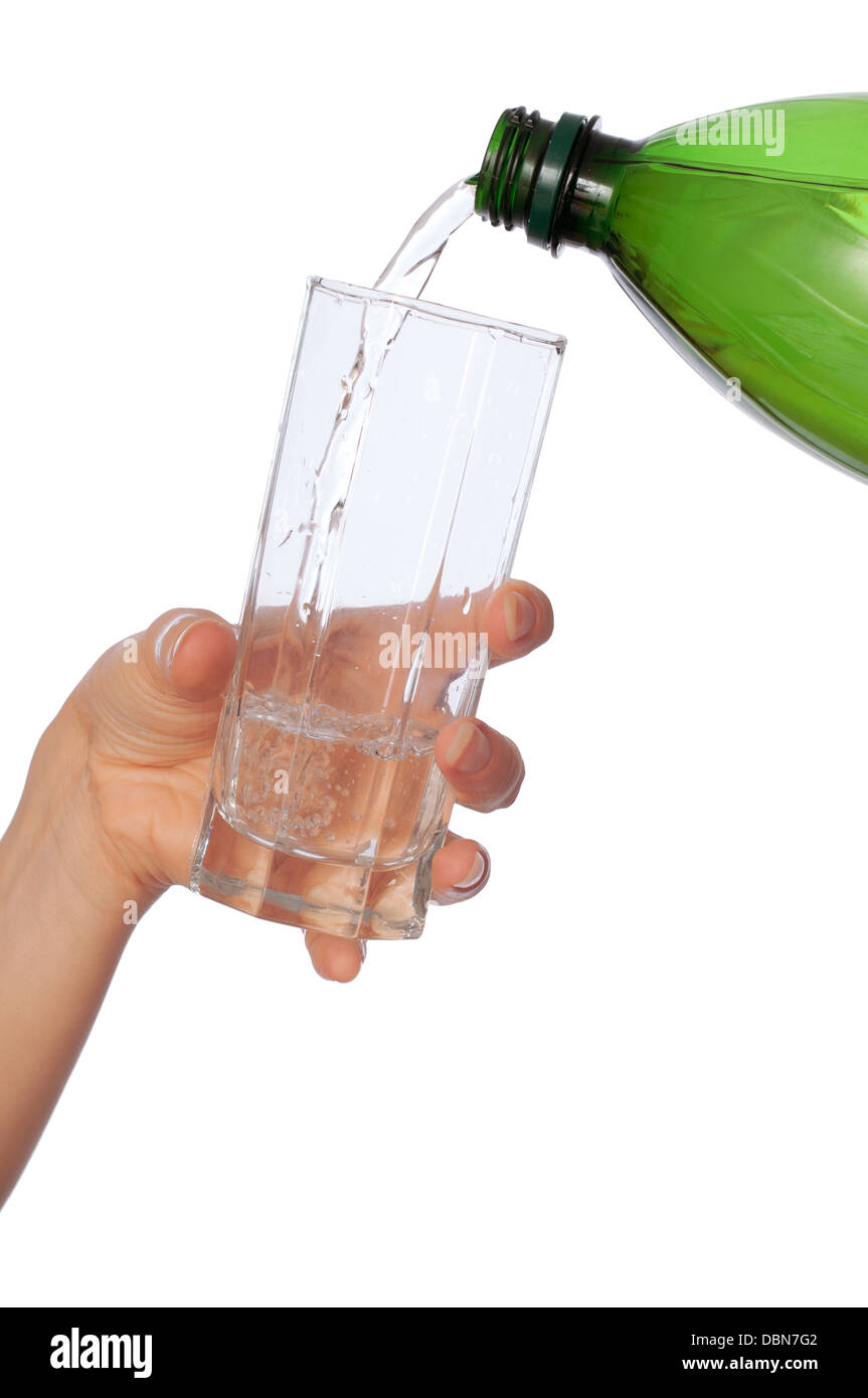 Hand pouring water in Cut Out Stock Images & Pictures - Alamy