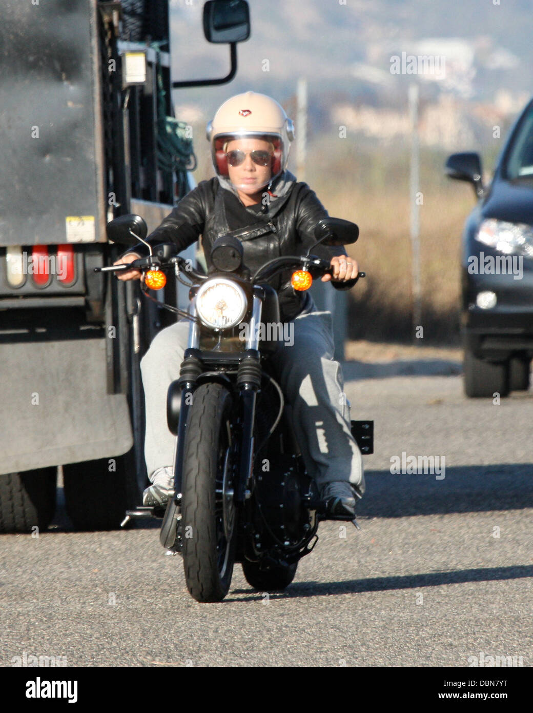 Pink and her husband Carey Hart spend some quality time together riding ...