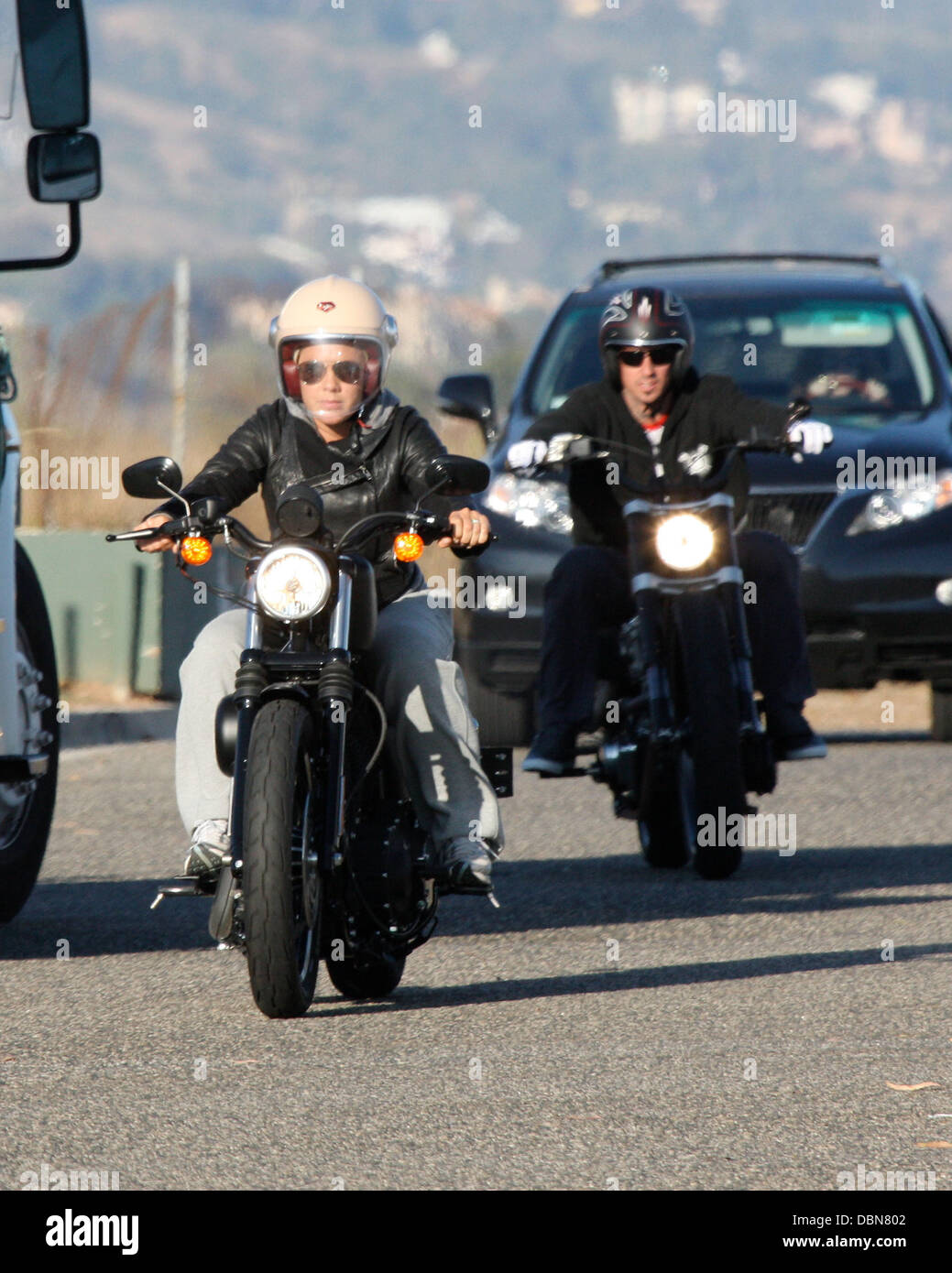 Pink and her husband Carey Hart spend some quality time together riding ...