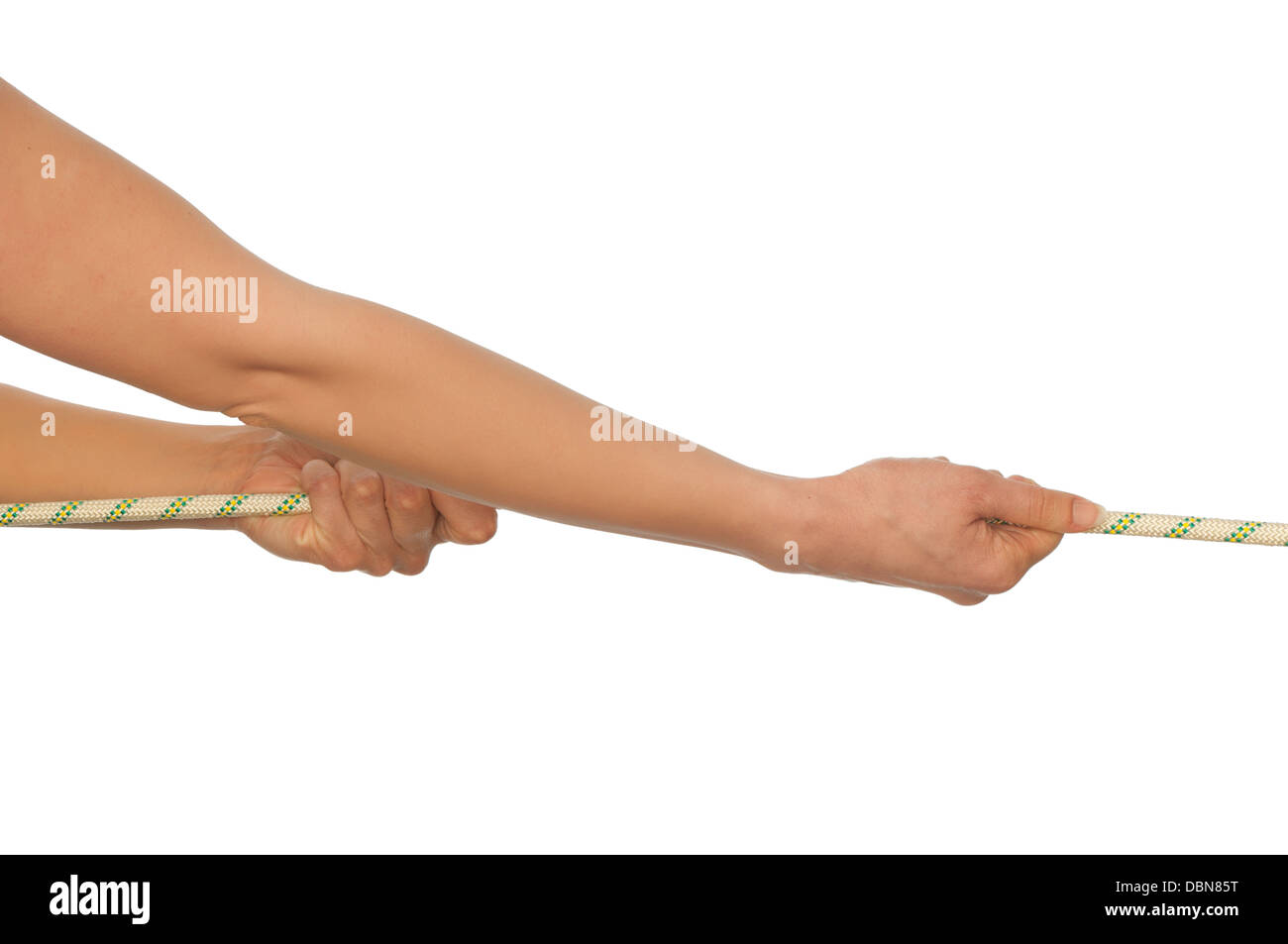 pulling of a rope Stock Photo - Alamy