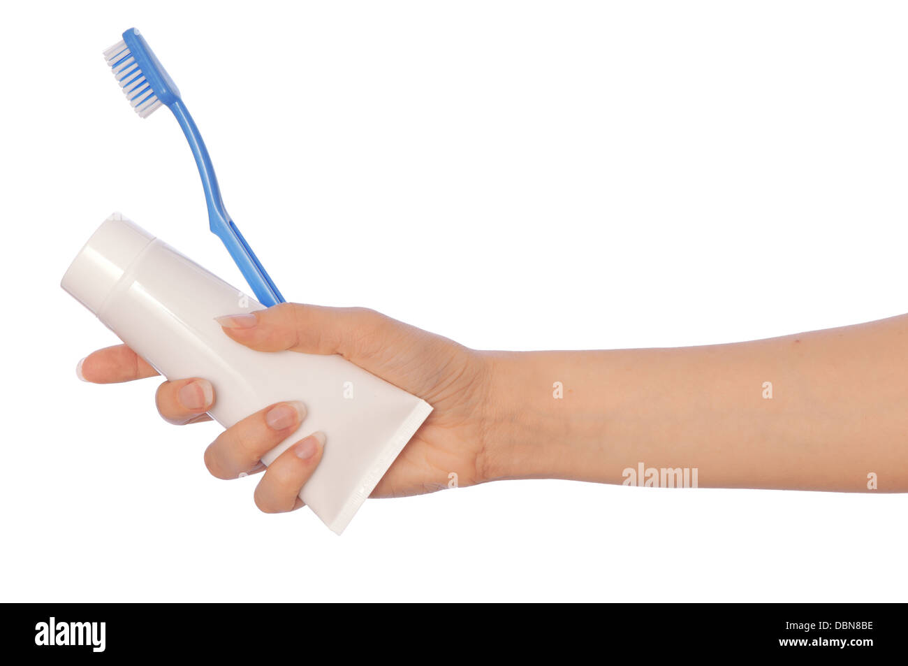 Toothpaste and toothbrush Stock Photo - Alamy