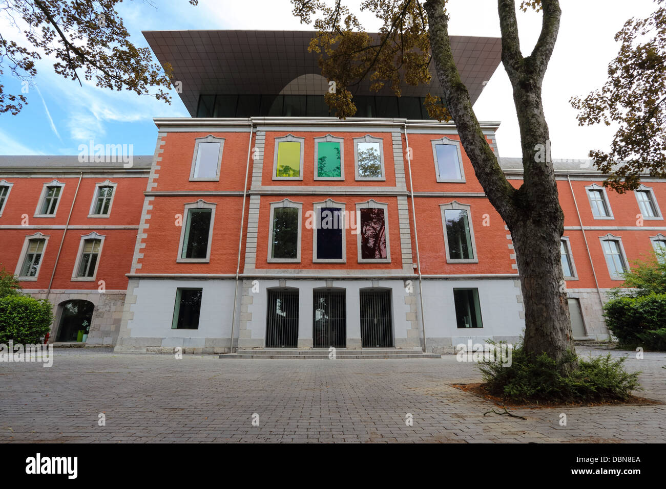 Castle of the Val Saint Lambert crystal factory in Seraing, Belgium ...