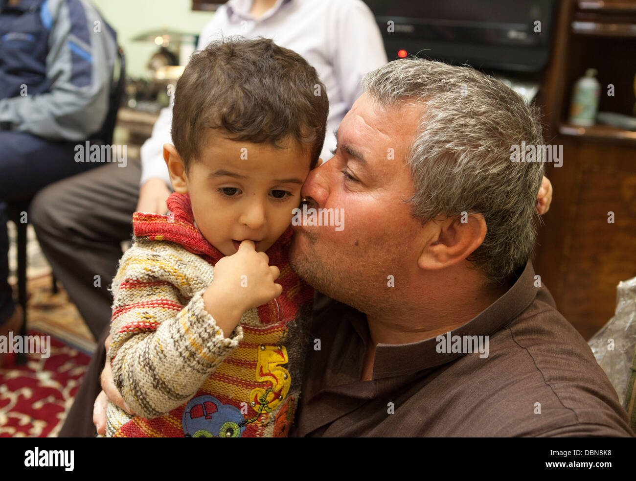 A father and 14 year old son celebrate the son's wedding to a 13 year ...