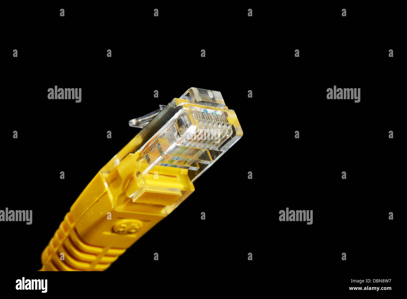 Close up view of Ethernet cable Stock Photo - Alamy