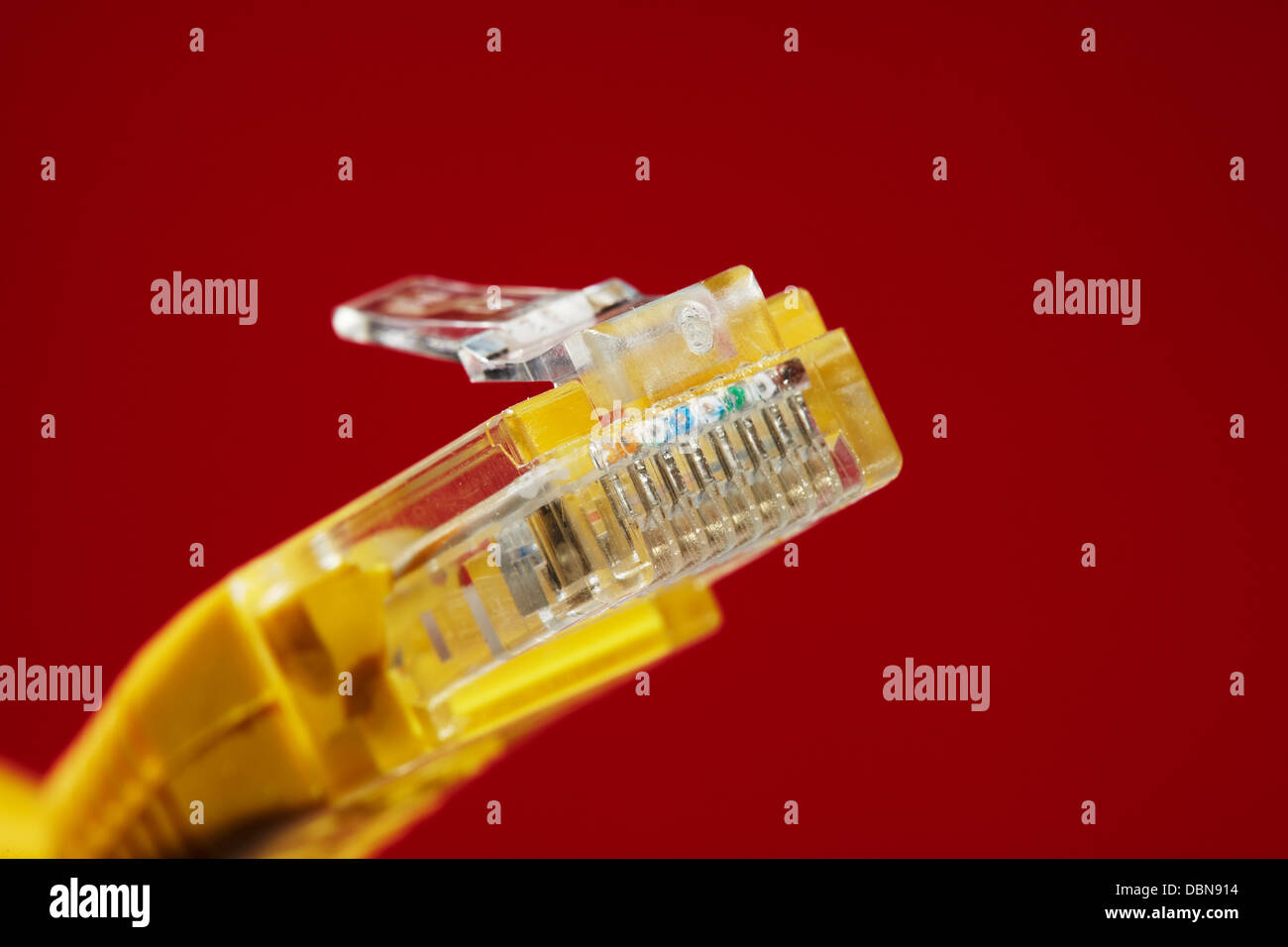 Close up view of Ethernet cable Stock Photo - Alamy