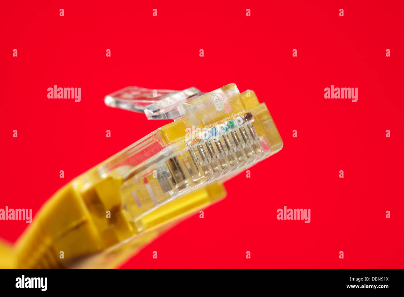 Close up view of Ethernet cable Stock Photo - Alamy