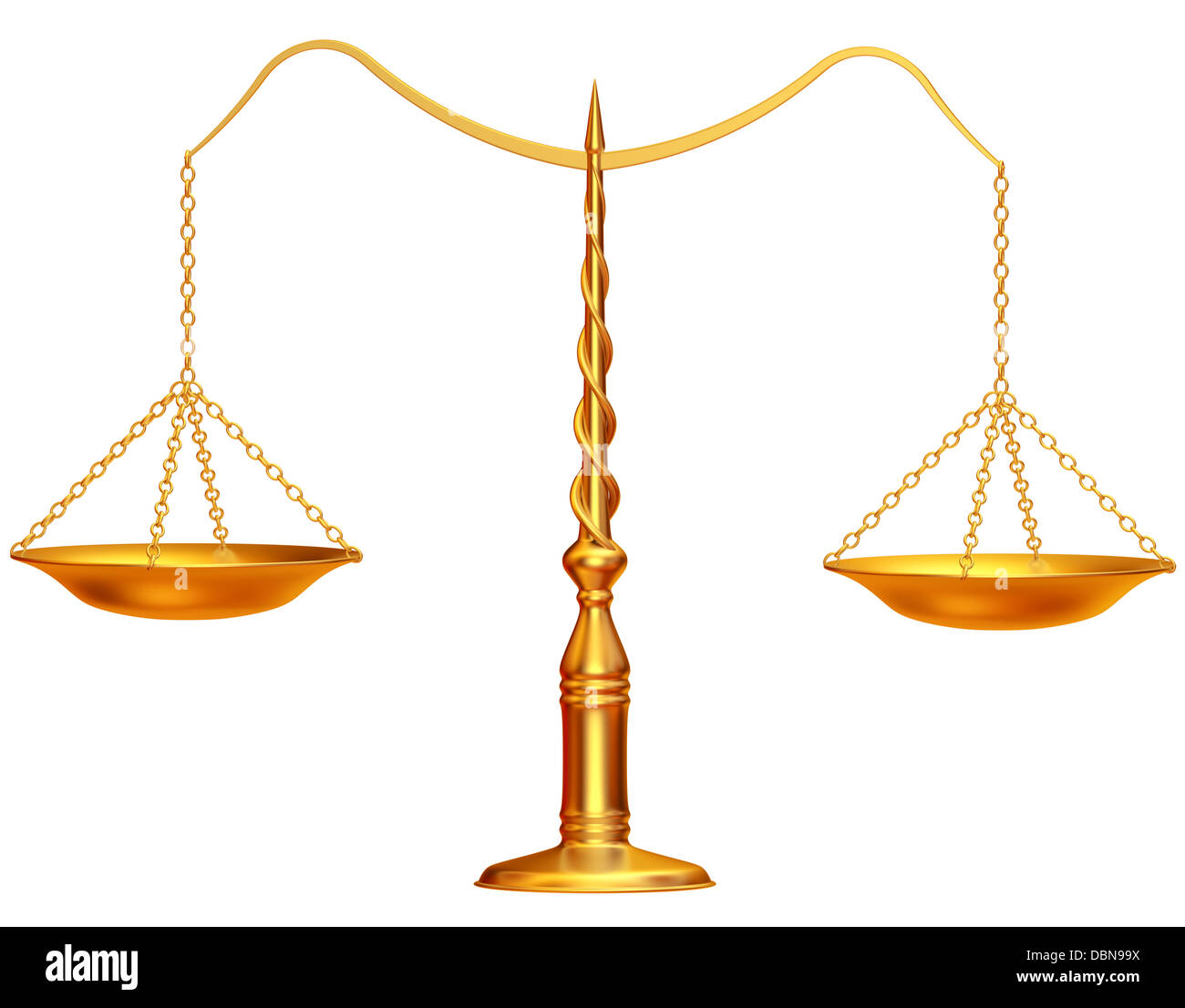 golden weight scales Stock Photo - Alamy