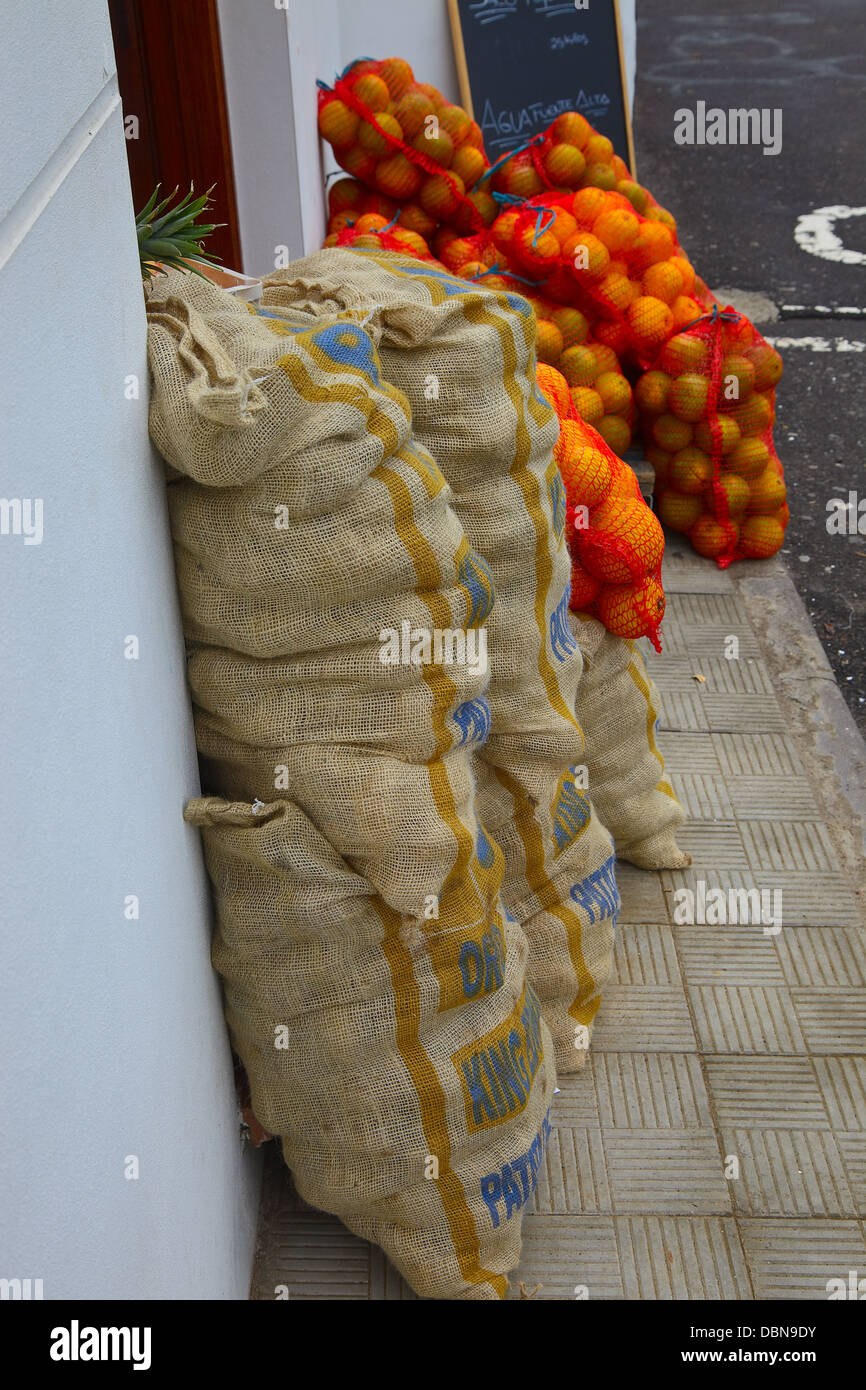 Orange sacks hi-res stock photography and images - Alamy