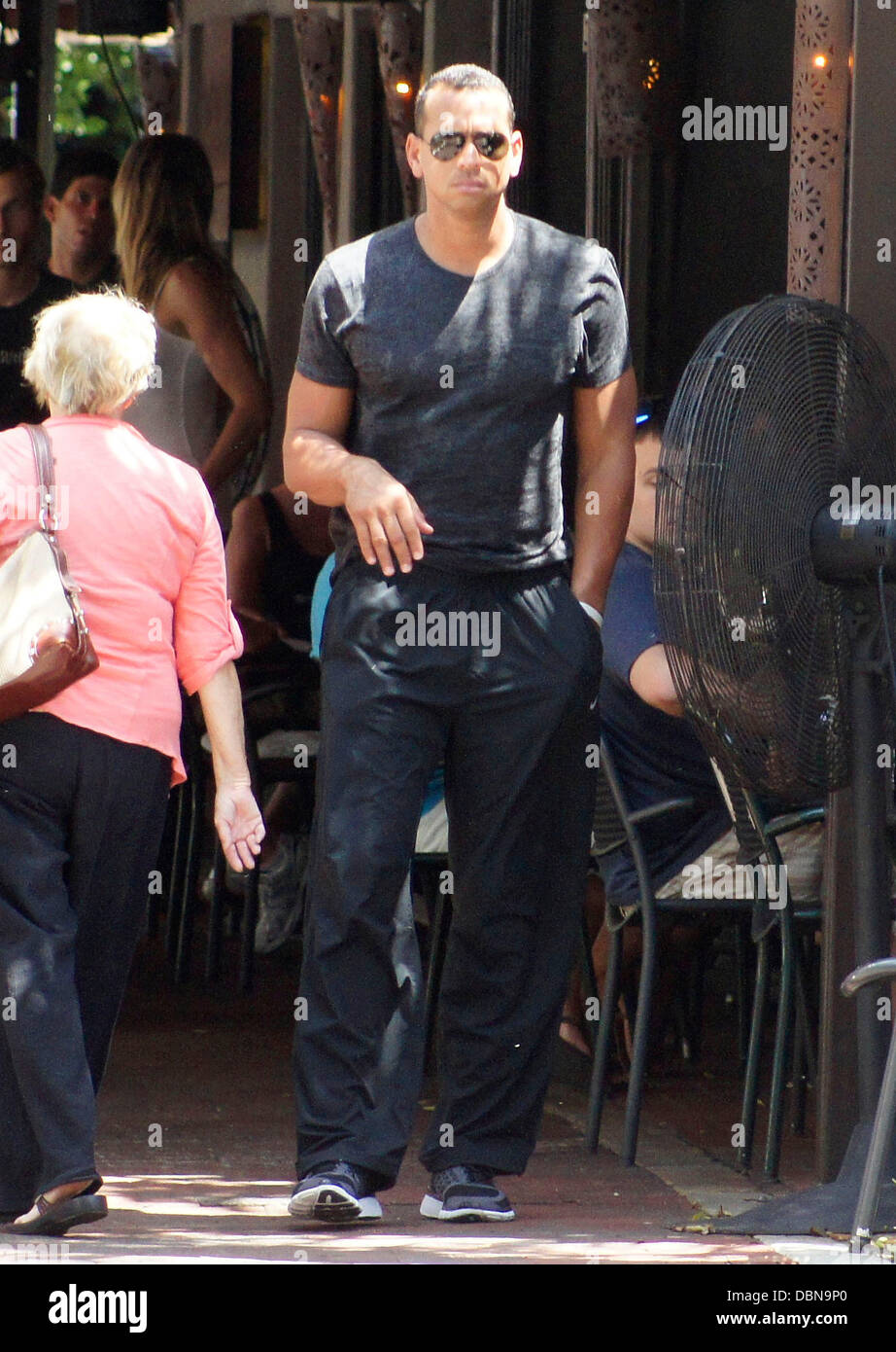 Alex Rodriguez after having lunch in Miami Miami, Florida - 23.07.11 ...