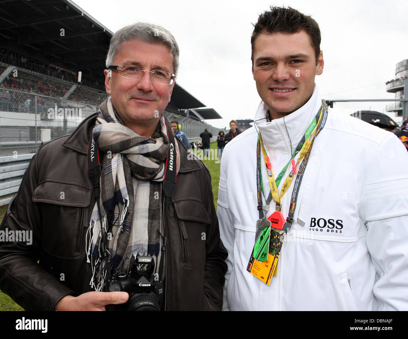 Martin Stadler and Martin Kaymer 2011 Formula 1 German Grand Prix at ...