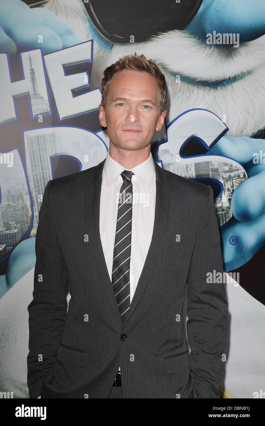 Neil Patrick Harris 'The Smurfs' world premiere at the Ziegfeld Theater ...