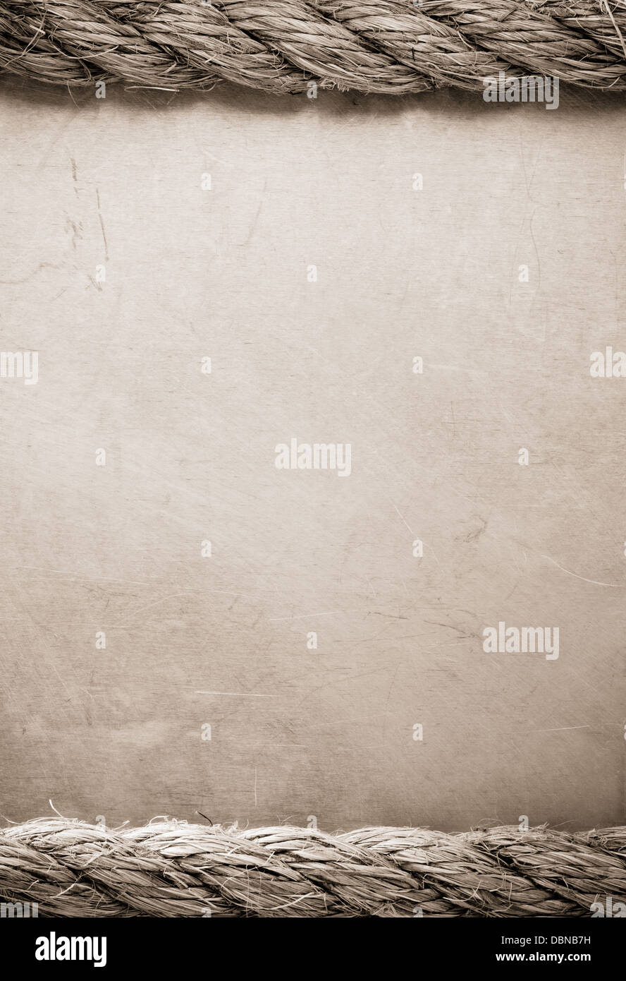 ship ropes on metal background texture Stock Photo - Alamy