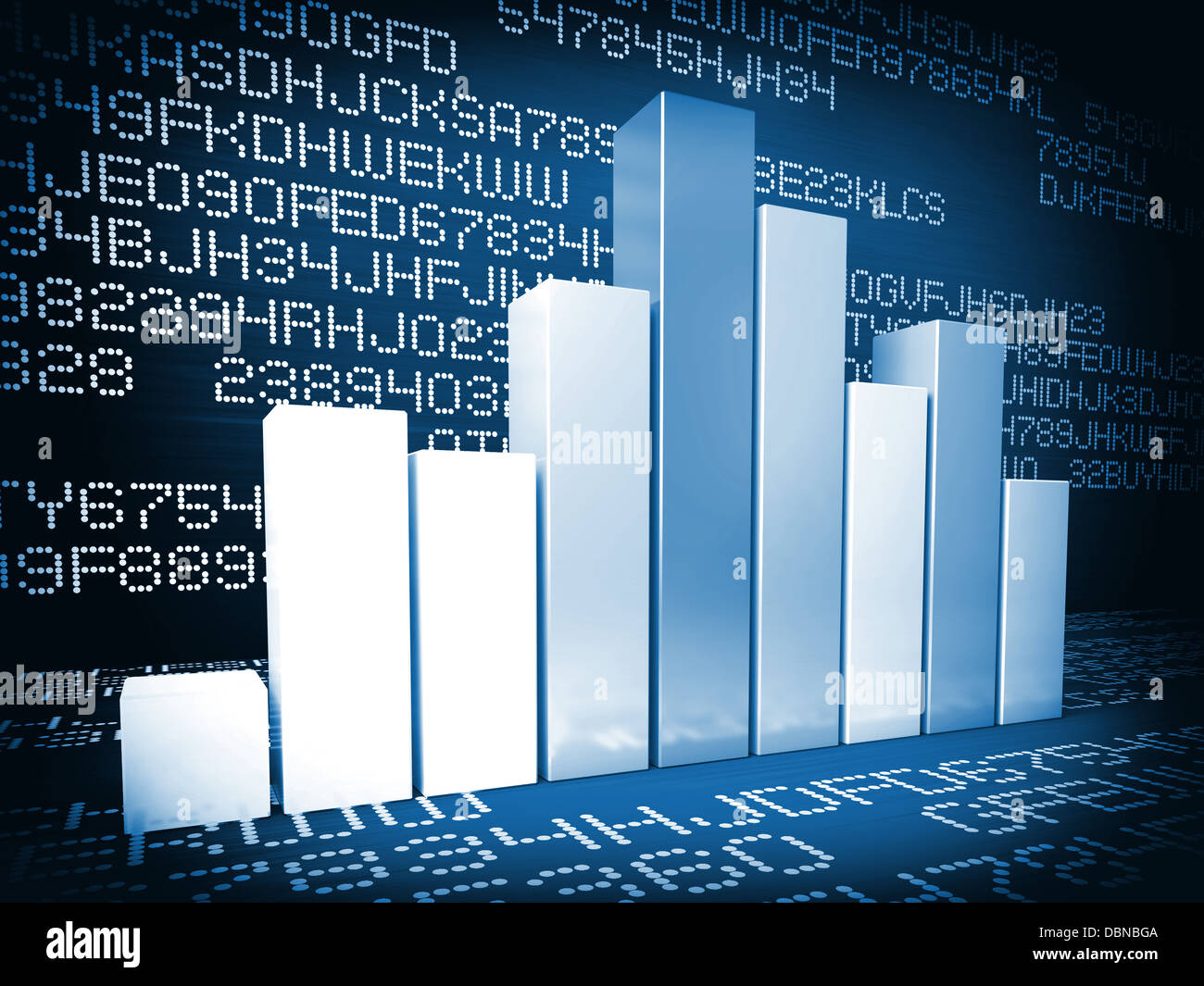 3d image of financial chart background Stock Photo - Alamy