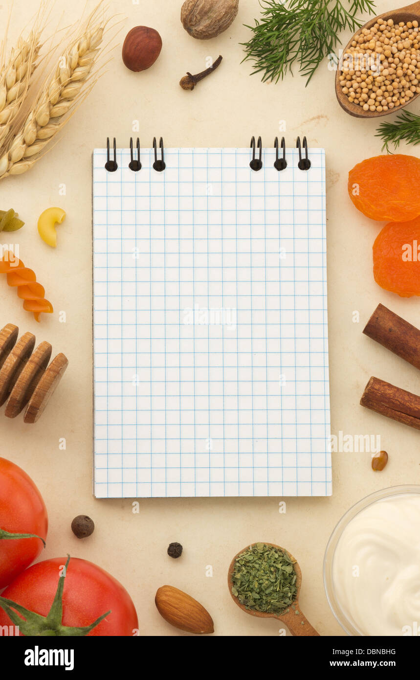 spices background and healthy food Stock Photo - Alamy