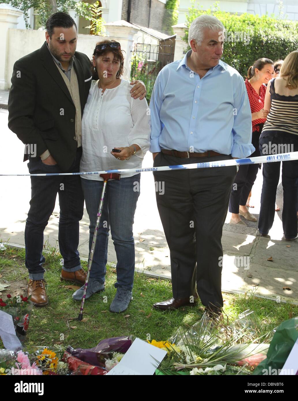 Alex Winehouse, Mitch Winehouse and Janis Winehouse read through ...