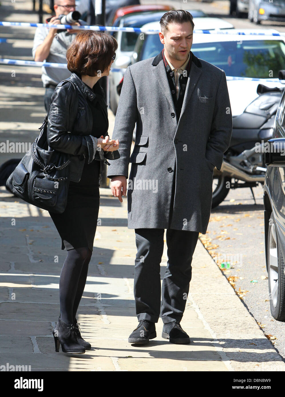 Reg Traviss outside Amy Winehouse's house following her tragic death on ...