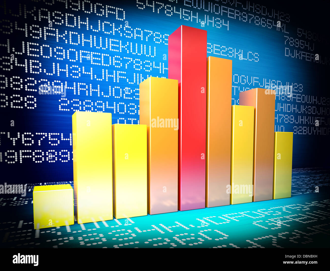 3d image of financial chart background Stock Photo - Alamy