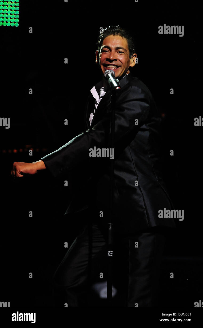 Johnny Lozada of EL Reencuentro performs live at James L. Knight Center ...