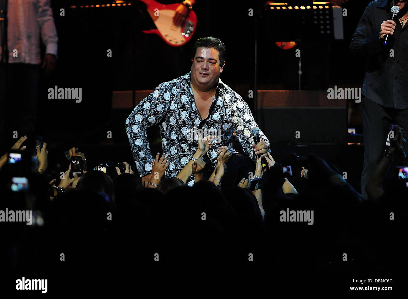 Ray Reyes performs live at James L. Knight Center. Miami, Florida - 23. ...