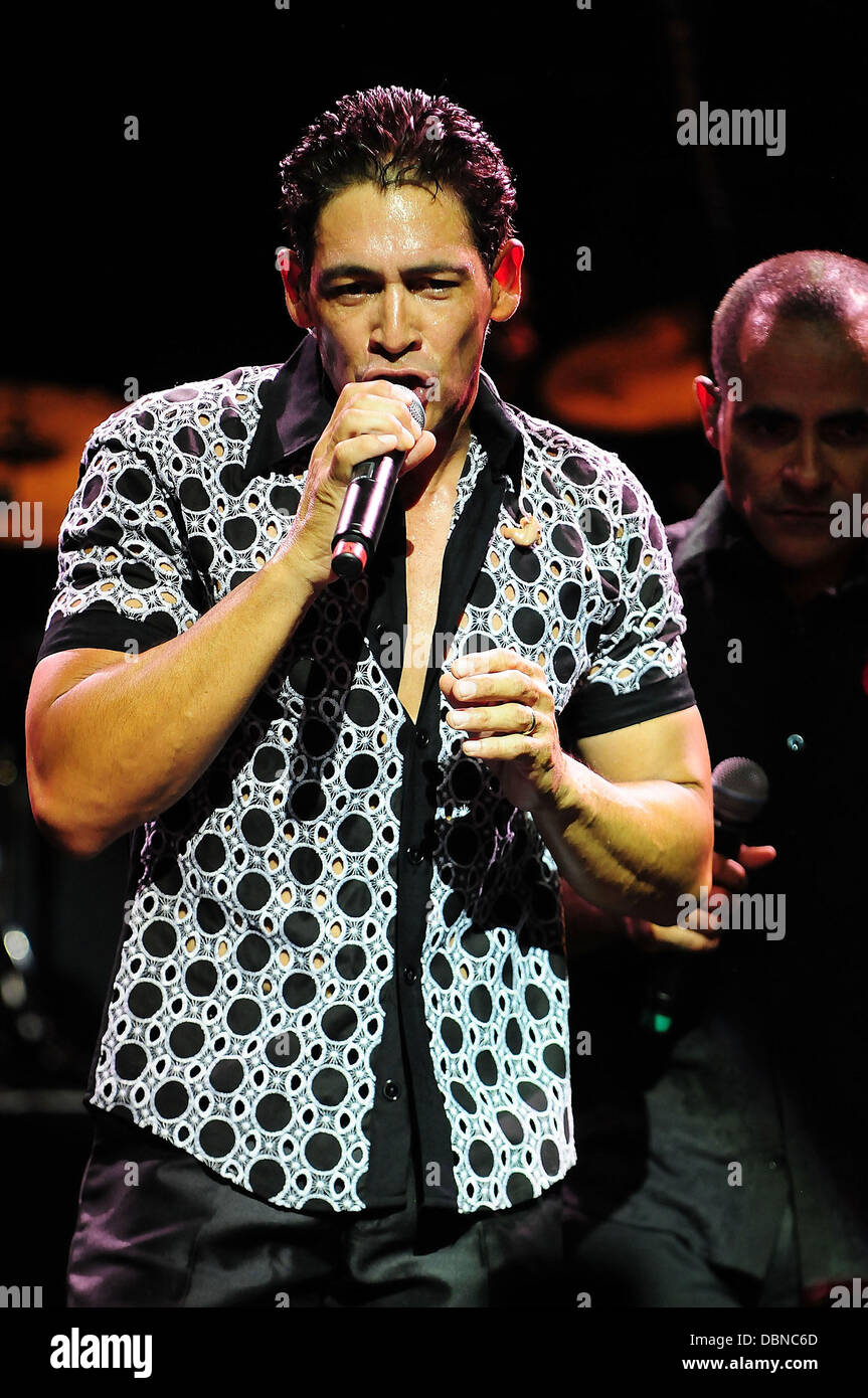 Johnny Lozada of EL Reencuentro performs live at James L. Knight Center ...