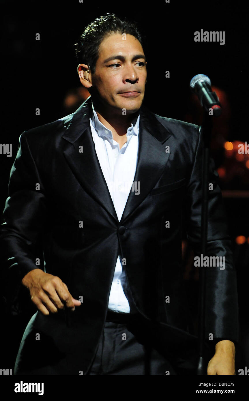Johnny Lozada of EL Reencuentro performs live at James L. Knight Center ...