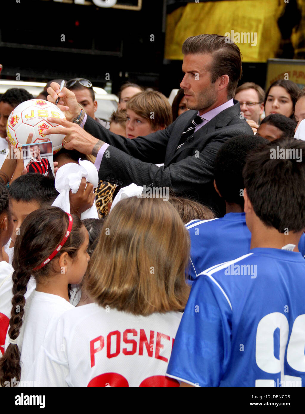 David Beckham outside ABC studios for 'Good Morning America' New York ...