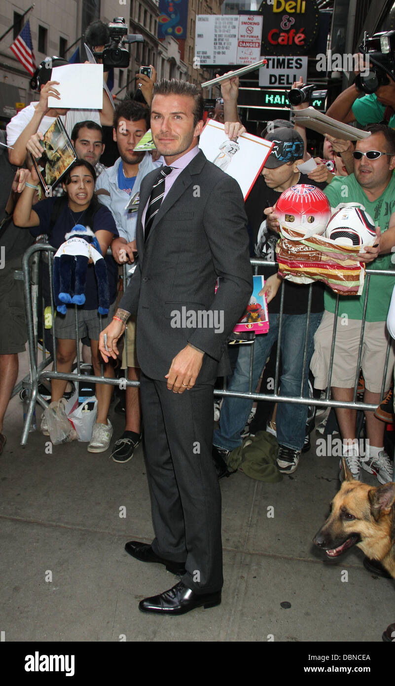 David Beckham outside ABC studios for 'Good Morning America' New York ...
