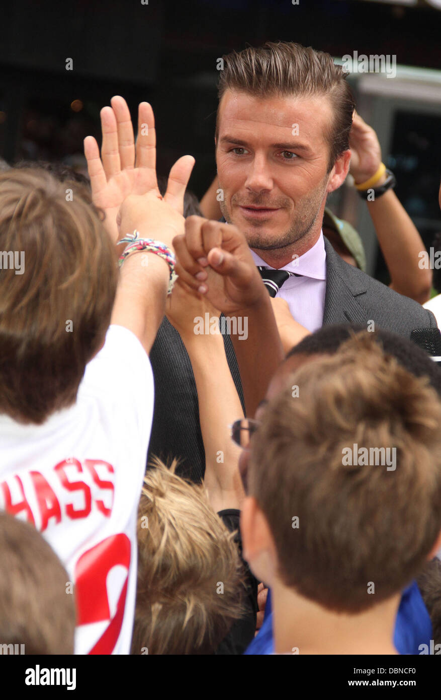 David Beckham outside ABC studios for 'Good Morning America' New York ...