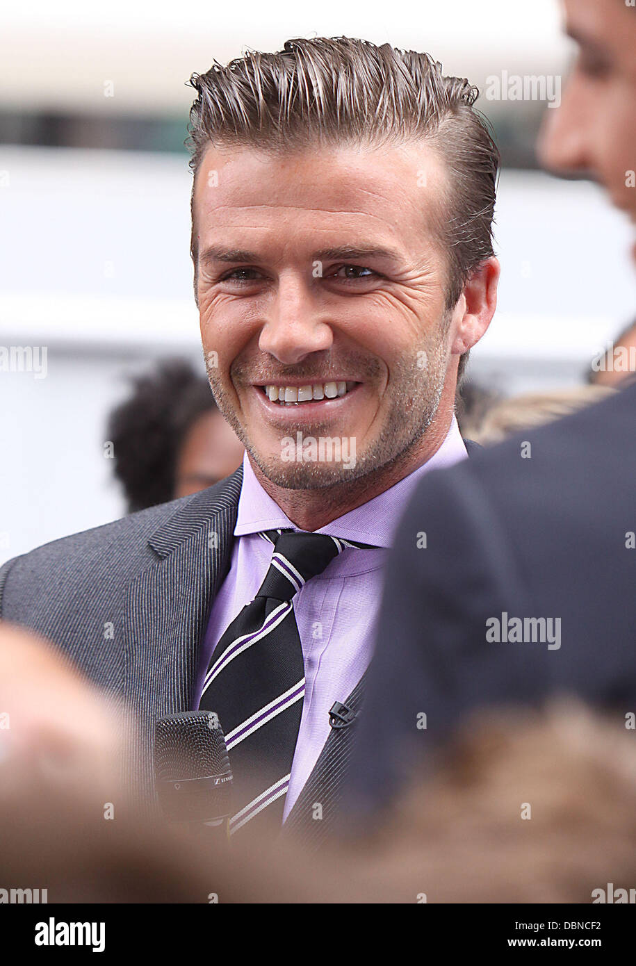 David Beckham outside ABC studios for 'Good Morning America' New York ...