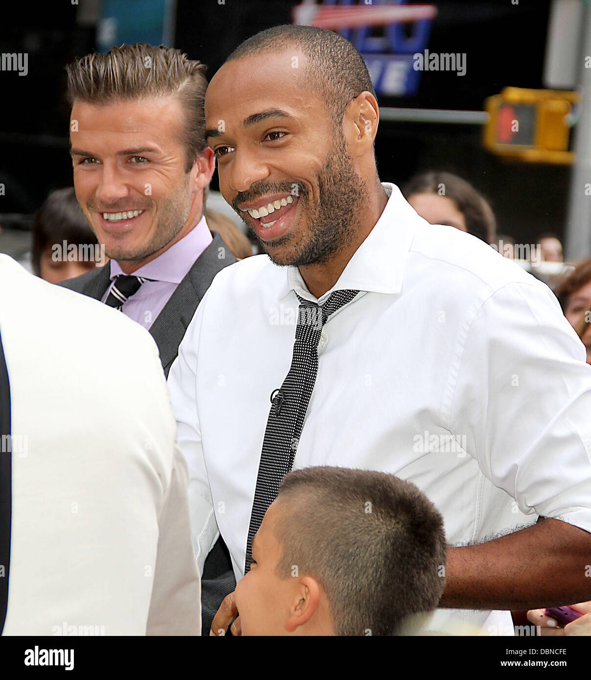 David beckham and thierry henry hi-res stock photography and images - Alamy