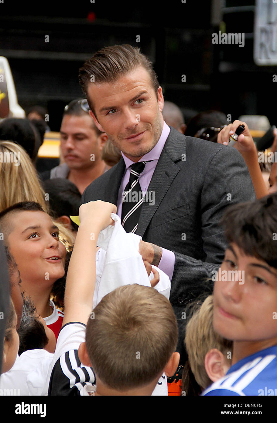 David Beckham outside ABC studios for 'Good Morning America' New York ...