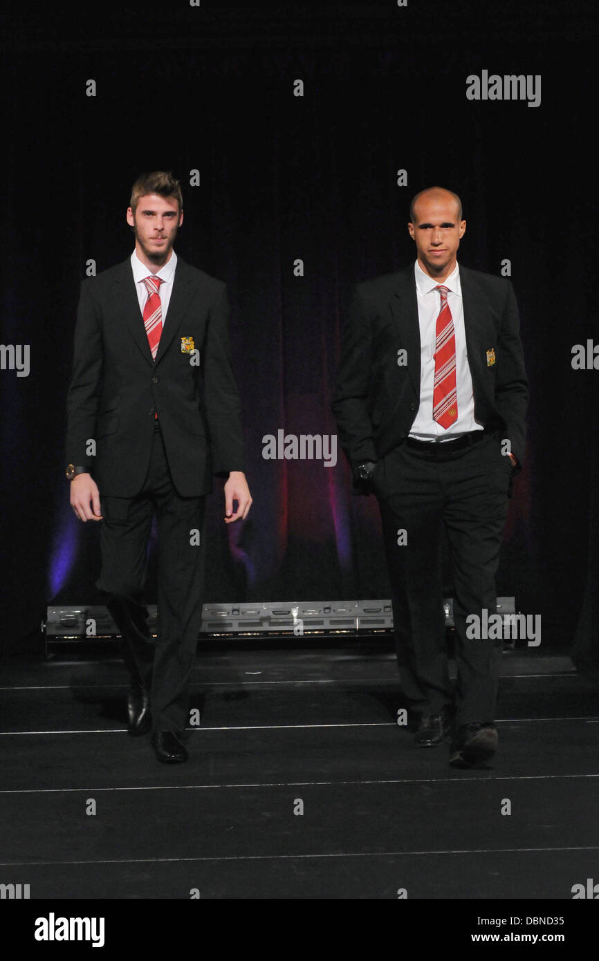 David De Gea and Gabriel Obertan Hublot 'Art of Fusion' Fashion Show ...