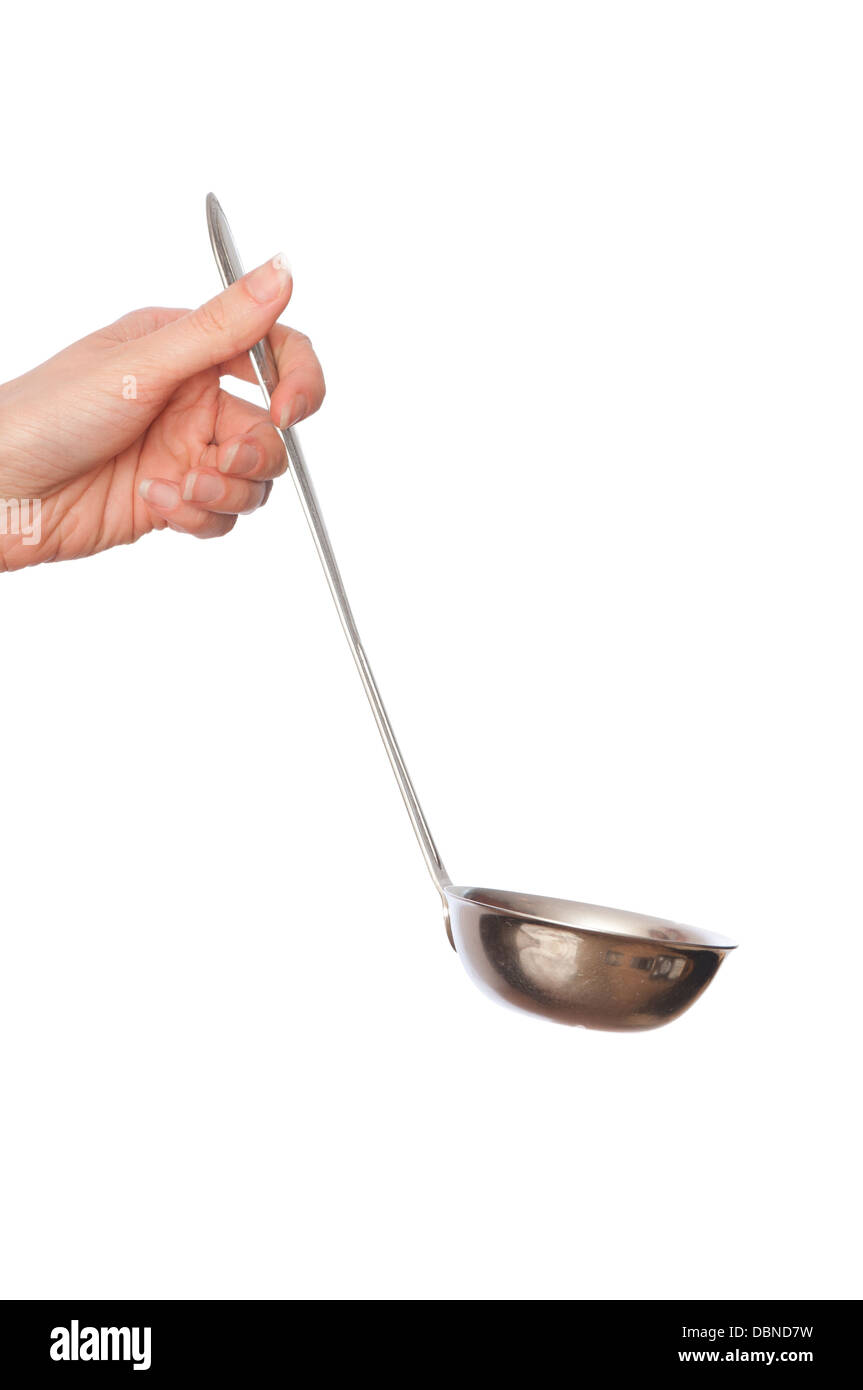 woman holding ladle Stock Photo - Alamy