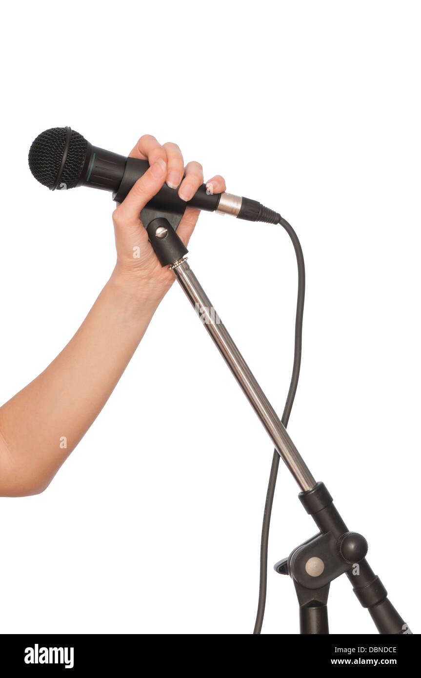 Hand microphone cable hi-res stock photography and images - Alamy