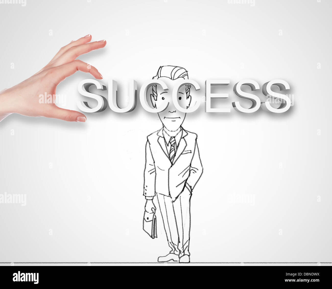 Drawing about success in business Stock Photo - Alamy