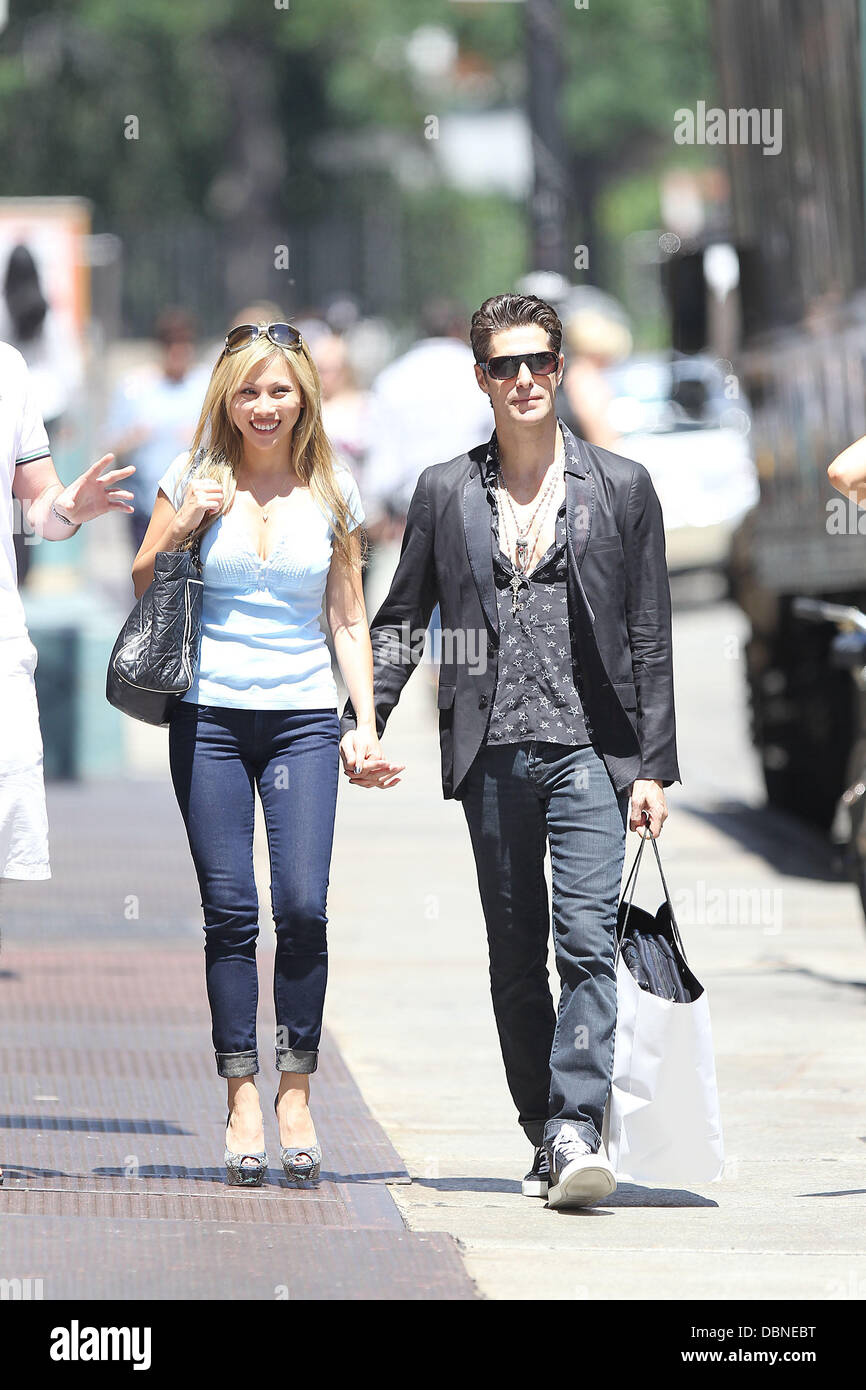 Jane's Addiction frontman Perry Farrell and his wife Etty Lau Farrell ...