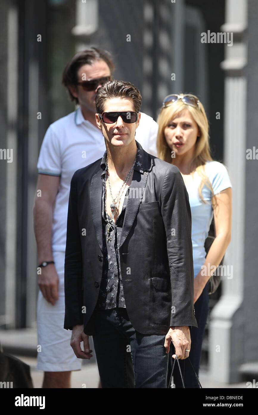Jane's Addiction frontman Perry Farrell and his wife Etty Lau Farrell ...